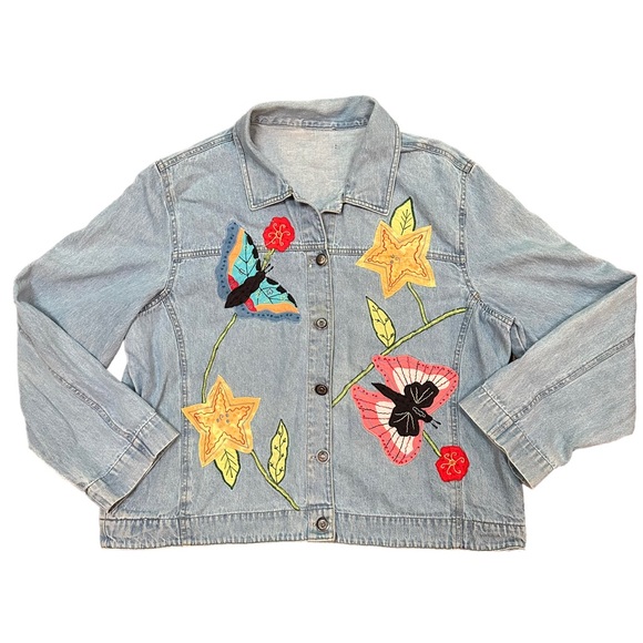 White Stag | Jackets & Coats | Vintage White Stag Butterfly Floral ...